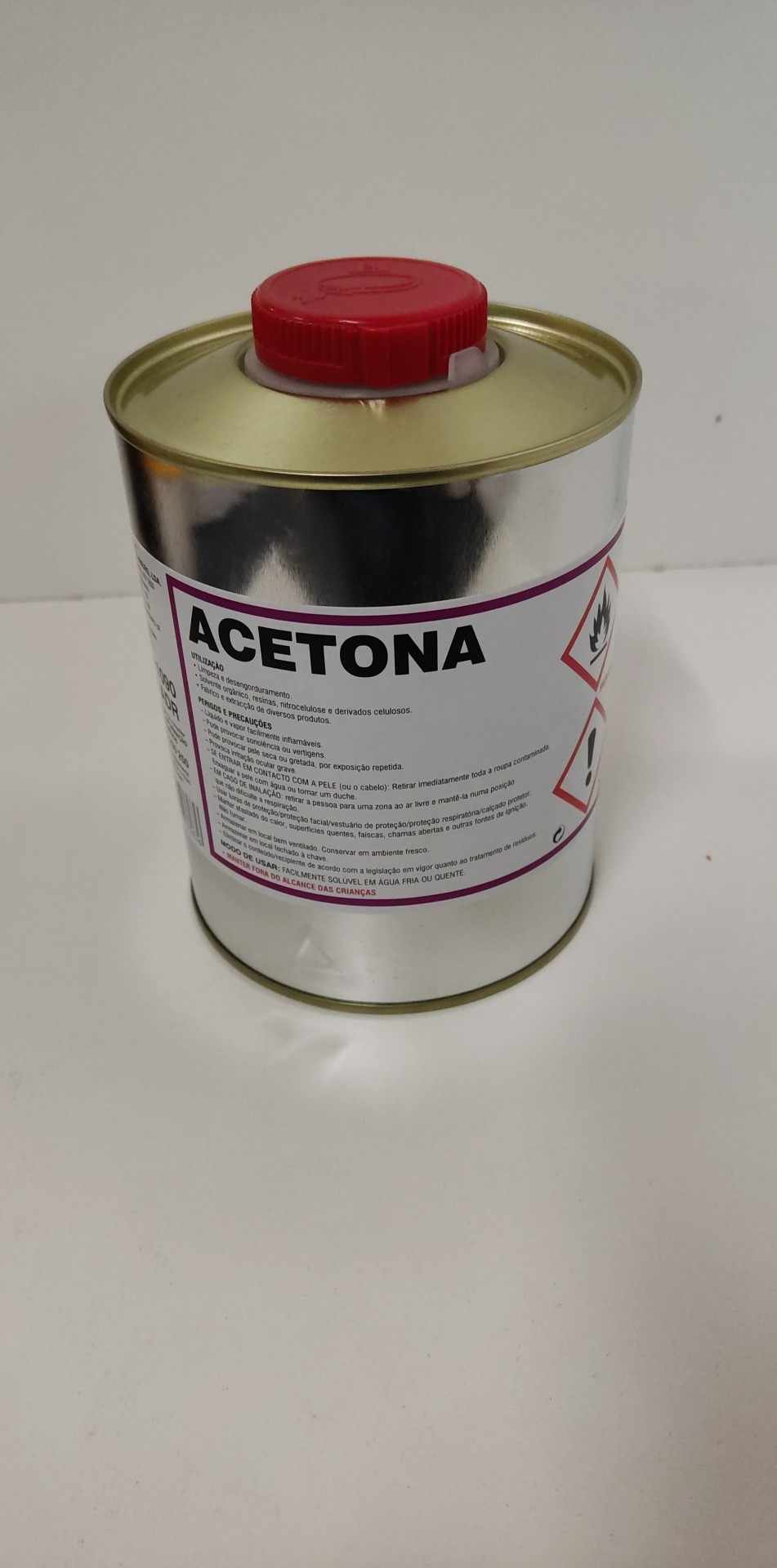 Acetona V&R - 1Lt Carlos Alberto Tavares Sebastião e Filhos, Lda